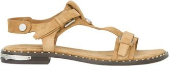 Ash Ash, Femme, Chaussures, Beige, Taille: 38 EU Piper03 Flat Sandal
