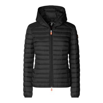 Save The Duck Schwarze Kapuzenjacke - - Jackets - Damen - Schwarzk - L