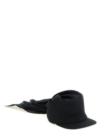 Balenciaga Womens Black Silk Cap (baseball Hat)