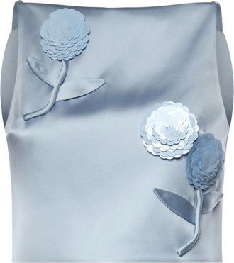 Self Portrait Femme, Tops, Bleu, Taille: 40 FR Sleeveless Top