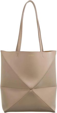 Loewe Shopper & Totes - Puzzle Fold Tote Calfskin - Gr. unisize - in Taupe - f&uuml;r Damen