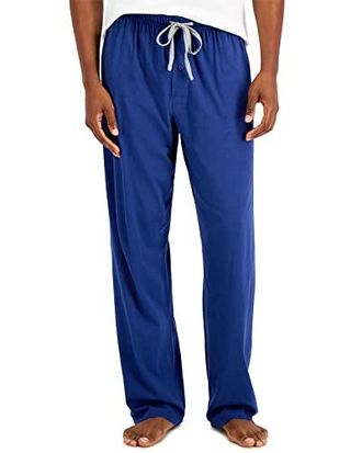 Hanes Pantalon en Tricot uni, Bleu, S Homme