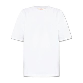 Marni Logo T-Shirt - - Tops - Herren - Wei&szlig; - M