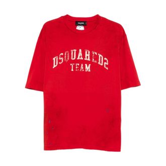 Dsquared2 S71Gd1602 T-Shirt - - Tops - Herren - Rot - L