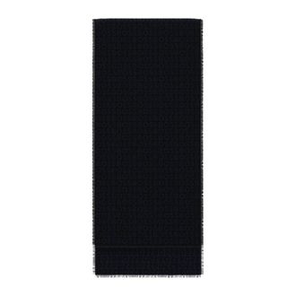 HUGO BOSS Homme, Accessoires, Bleu, Taille: ONE Size &Eacute;charpe Bleue avec Mini Franges