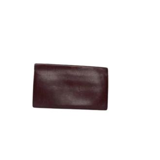 Cartier Porte-cartes didentit&eacute; vintage pr&eacute;-poss&eacute;d&eacute; - Femme - Pre-owned - Rouge - Taille: ONE Size