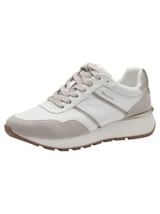 Tamaris Damen Sneaker Wechselfußbett; White/Ivory, EU 41
