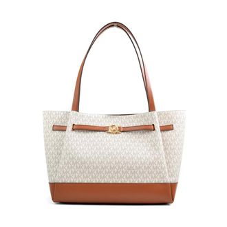 Michael Kors Reed Large Signature Logo Tote Bag - Femme - Sacs - Blanc - Taille: ONE Size