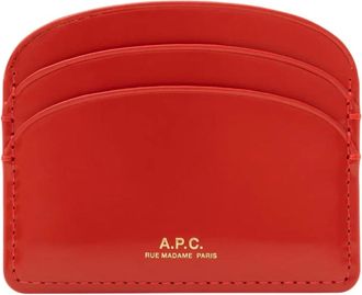 A.P.C. A.p.c., unisex, Accessoires, Rouge, Taille: ONE Size Demi-Lune Cardholder