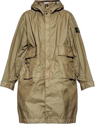 Stone Island Homme, Manteaux, Vert, Taille: 2XL Parka &agrave; capuche