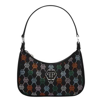 Philipp Plein Embellished Schultertasche - - Bags - Damen - Schwarzk - ONE SIZE
