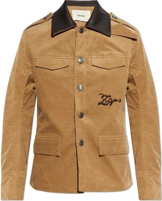 Zadig&Voltaire Femme, Vestes, Beige, Taille: 42 FR Veram Jacket
