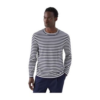 Brunello Cucinelli Homme, Tops, Bleu, Taille: XS Cotton Crew Neck SweaT-shirt