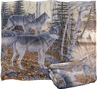 Trevco Wild Wings Silent Travelers 2 Silky Touch Super Soft Throw Blanket 152 X 127 cm