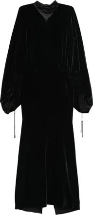 Lanvin robe froncée - Noir