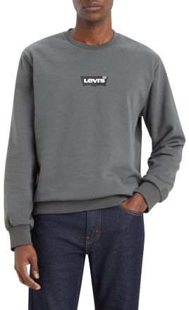 Levi's Herren Standard Graphic Crew Sweatshirt, Volcanic Ash, XS