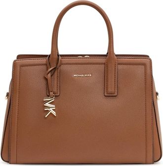 Michael Kors Femme, Sacs, Brun, Taille: ONE Size Laila Sac Cartable Moyen en Cuir