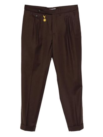 Manuel Ritz pantalon ample à pinces - Marron