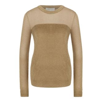 Michael Kors Rundhals-Strickpullover - - Knitwear - Herren - Beige - L