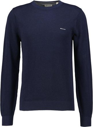 GANT Herren Strickpullover aus Baumwoll-Piqué Regular Fit