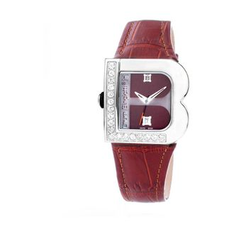 Laura Biagiotti Femme, Accessoires, Brun, Taille: ONE Size Leather Dress Watch