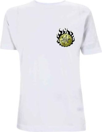 Bring Me The Horizon T Shirt Globe Band Logo Nouveau Officiel Homme Blanc Size L