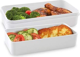 Cloer 800S3-1 Lunch Care System - Bento Box 4-teilig, XXL- Format 2100ml, BPA - frei, Lunchbox, Brotdose für Kinder und Erwachsene zum transportieren von Le