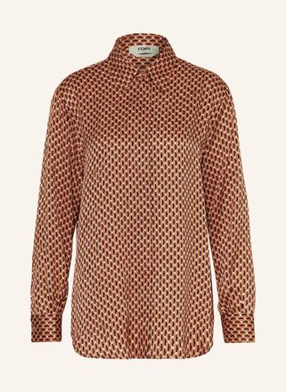 Fendi Hemdbluse Camica Aus Seide braun