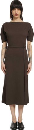 Christophe Lemaire Off Shoulder Midi Dress
