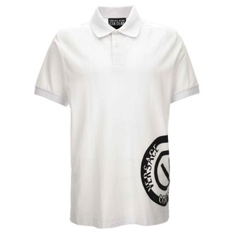 Versace Jeans Couture T-Shirts und Polos - - Tops - Herren - Wei&szlig; - S