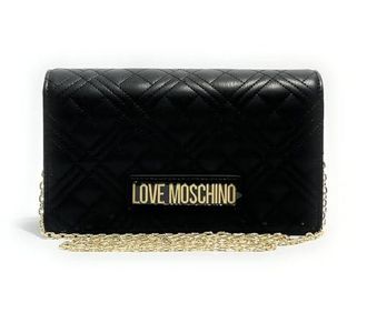 Moschino Sac femme Love &eacute;paule/bandouli&egrave;re matelass&eacute;e noir/or BS26MO46 JC4079PP1OLA0000 Taille du sac: PETIT