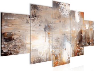 Runa Art Bilder Abstrakt 200 x 100 cm 5 Teilig XXL Wanddekoration Design Bunt 050551a