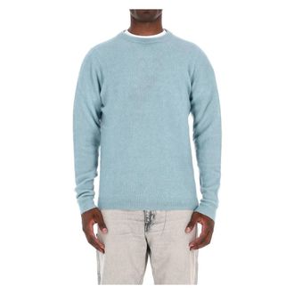 Roberto Collina Kaschmir und Seiden Rundhalspullover - - Knitwear - Herren - Gr&uuml;n - L