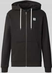 Scotch & Soda Sweatjacke mit Logo-Patch und K&auml;nguru-Tasche