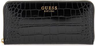 Guess Women Laurel SLG Large Zip Around Bag, Schwarz