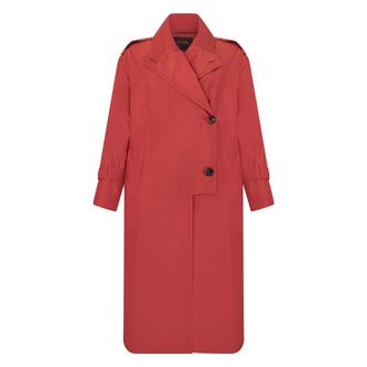 Moorer Eleganter langer Trenchcoat - - Coats - Damen - Rot - XS