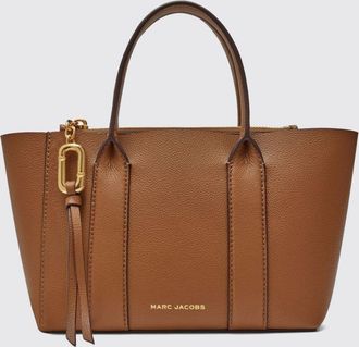 Marc Jacobs Mini-Tote The Pop J Marc Work Tote aus genarbtem Leder mit Schulterriemen