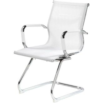 Dmora Dmora - B&uuml;rostuhl Dgoldon, Wartezimmerst&uuml;hle mit Armlehnen, Ergonomischer Wartezimmerstuhl, 62x54h89 cm, Wei&szlig;