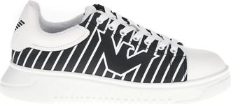 Emporio Armani Homme, Chaussures, Blanc, Taille: 39 1/2 EU Leather Baskets