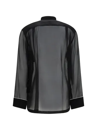 Dolce & Gabbana Chiffon Shirt - Black