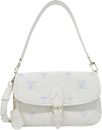 Louis Vuitton Pre-owned Sac bandouli&egrave;re Diane Monogram Empreinte - Femme - Pre-owned - Blanc - Taille: ONE Size