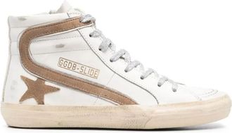 Golden Goose Low-Top Sneaker - Distressed White Leather Sneakers - Gr. 36 (EU) - in Beige - f&uuml;r Damen