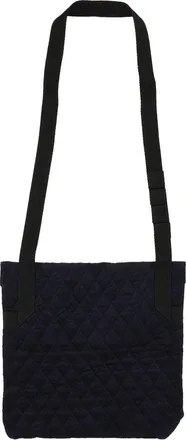 Engineered Garments Mens Quilted Shoulder Bag Blue Cotton Polyester