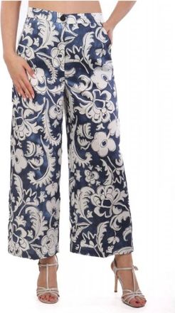 Marella Femme, Pantalons, Multicolore, Taille: 40 FR Wide Pantalons