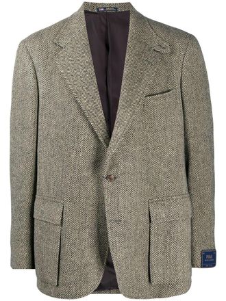 Polo Ralph Lauren blazer &agrave; chevrons - Marron