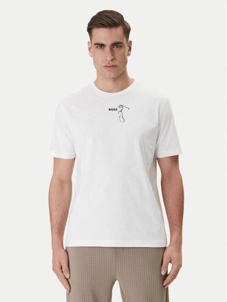 HUGO BOSS T-Shirt Birdie 50559387 Wei&szlig; Regular Fit