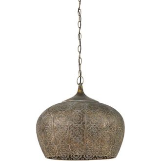 Light & Living Light & Living - suspension - Emine - marron - m&eacute;tal - E27
