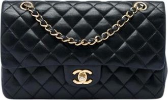 Chanel Pre-owned Sac Bandouli&egrave;re Double Flap - Femme - Pre-owned - Noir - Taille: ONE Size