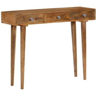 vidaXL Konsolentisch Mangoholz Massiv 102 x 30 x 79 cm - Vidaxl