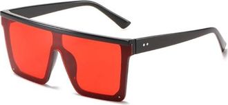 Generic Lunettes De Soleil &Agrave; Monture Large For Hommes Et Femmes, Id&eacute;ales For La Conduite En Ext&eacute;rieur Les Vacances. D&eacute;coratives(Red)